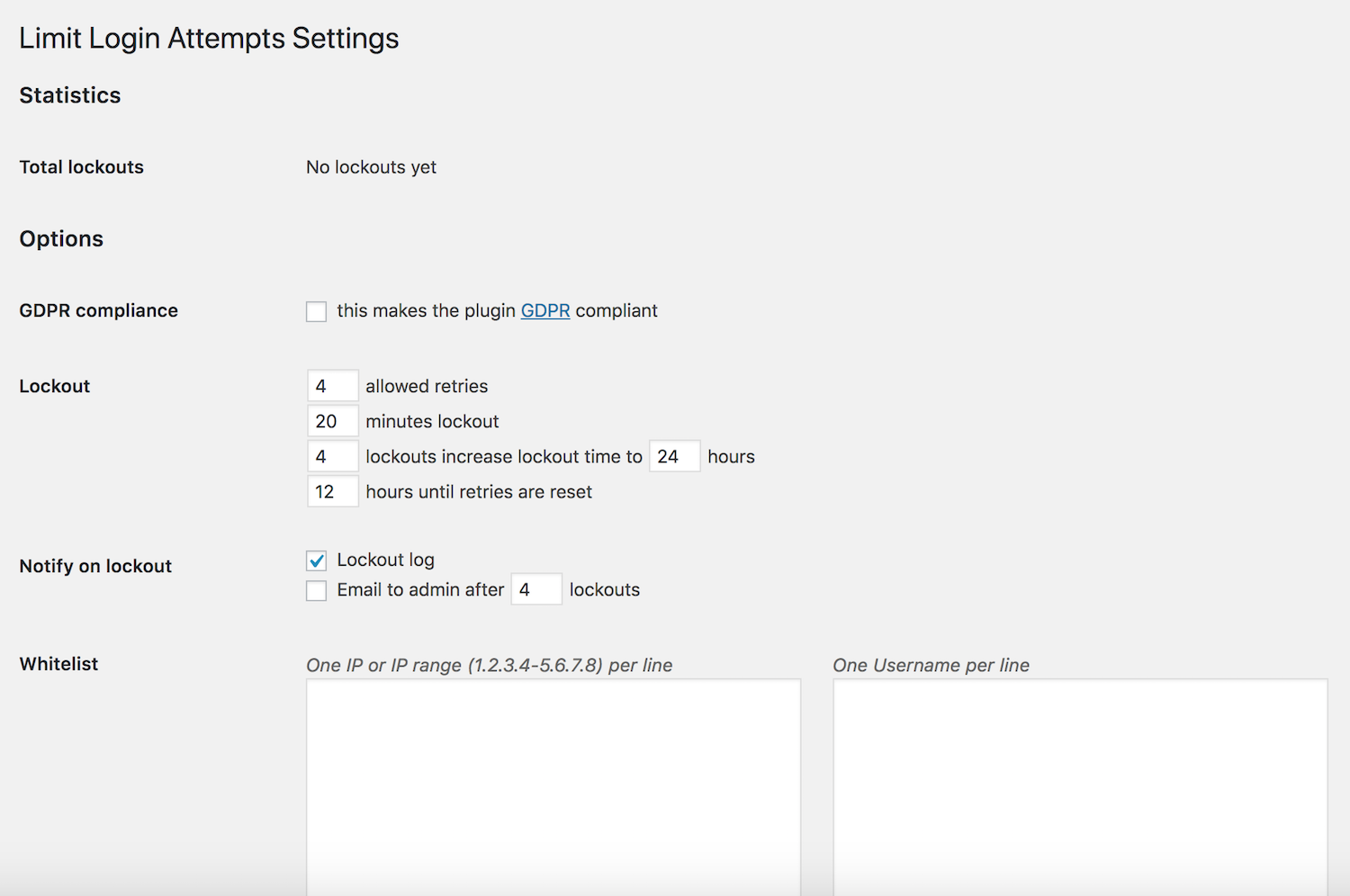 limit login attempt plugin